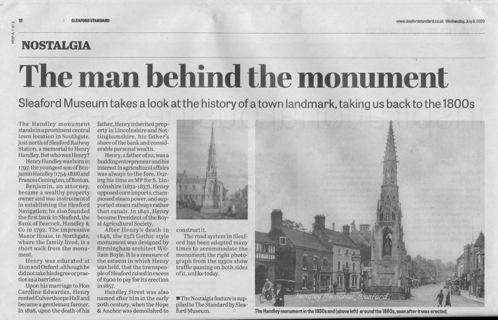 Henry Handley jul8 | Sleaford Museum