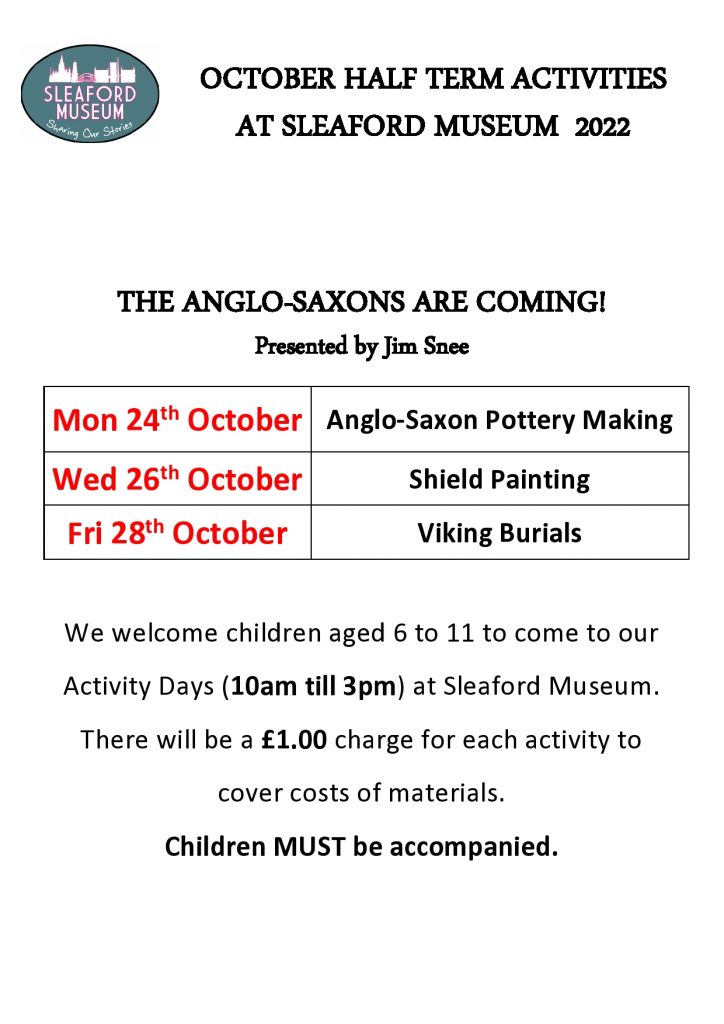 October half-term activities for children at Sleaford Museum | Sleaford ...